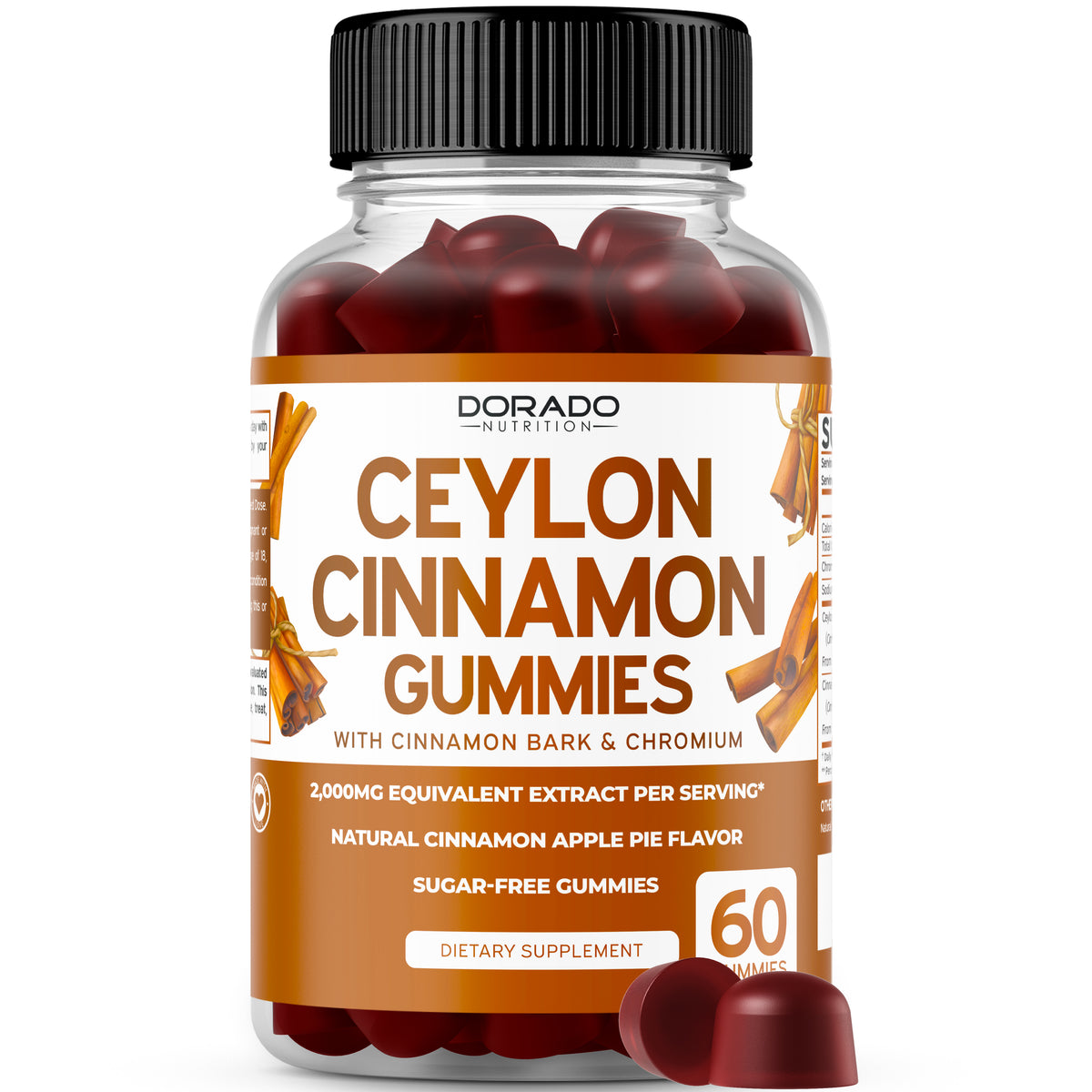 Ceylon Cinnamon Gummies - (60 Gummies) – Dorado Nutrition